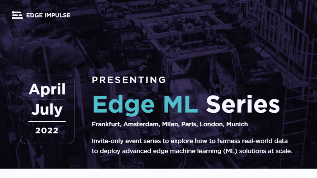 CW | Edge Impulse announce Edge ML Series event